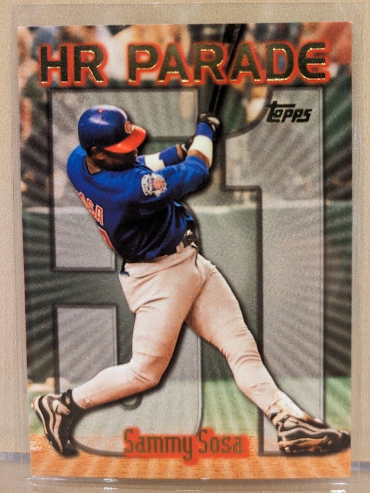 1999 Topps #461 HR Parade #51 Sammy Sosa Chicago CUBS Home Run RARE ...