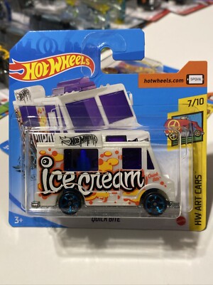 2020 Hot Wheels Quick Bite HW Art Cars 7/10 #115/250 White Short Card ...