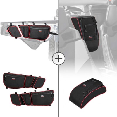UTV Front Door Storage Bags + Centerr Seat Bag For Can Am Maverick X3 ...