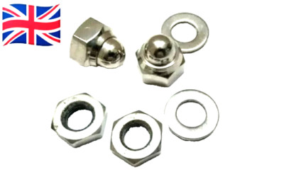 LAMBRETTA GP LI SX TV POLISHED STAINLESS FRONT HUB NUT SET - 6 PIECE ...