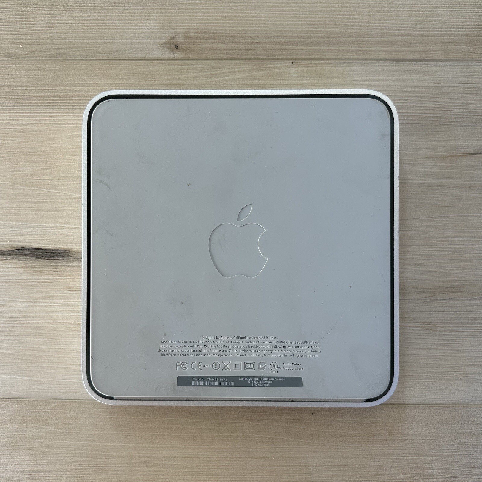 2007 Apple TV 1st Generation Silver Media Streaming Device Model A1218 ...