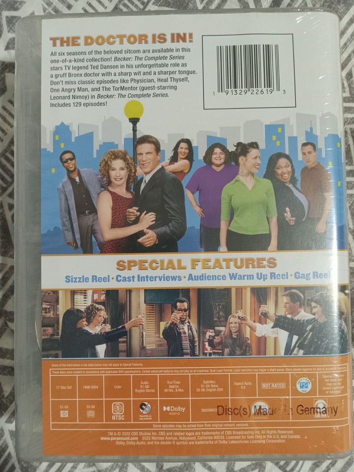 Becker: the Complete Series (DVD) New/Sealed 191329226193 | eBay