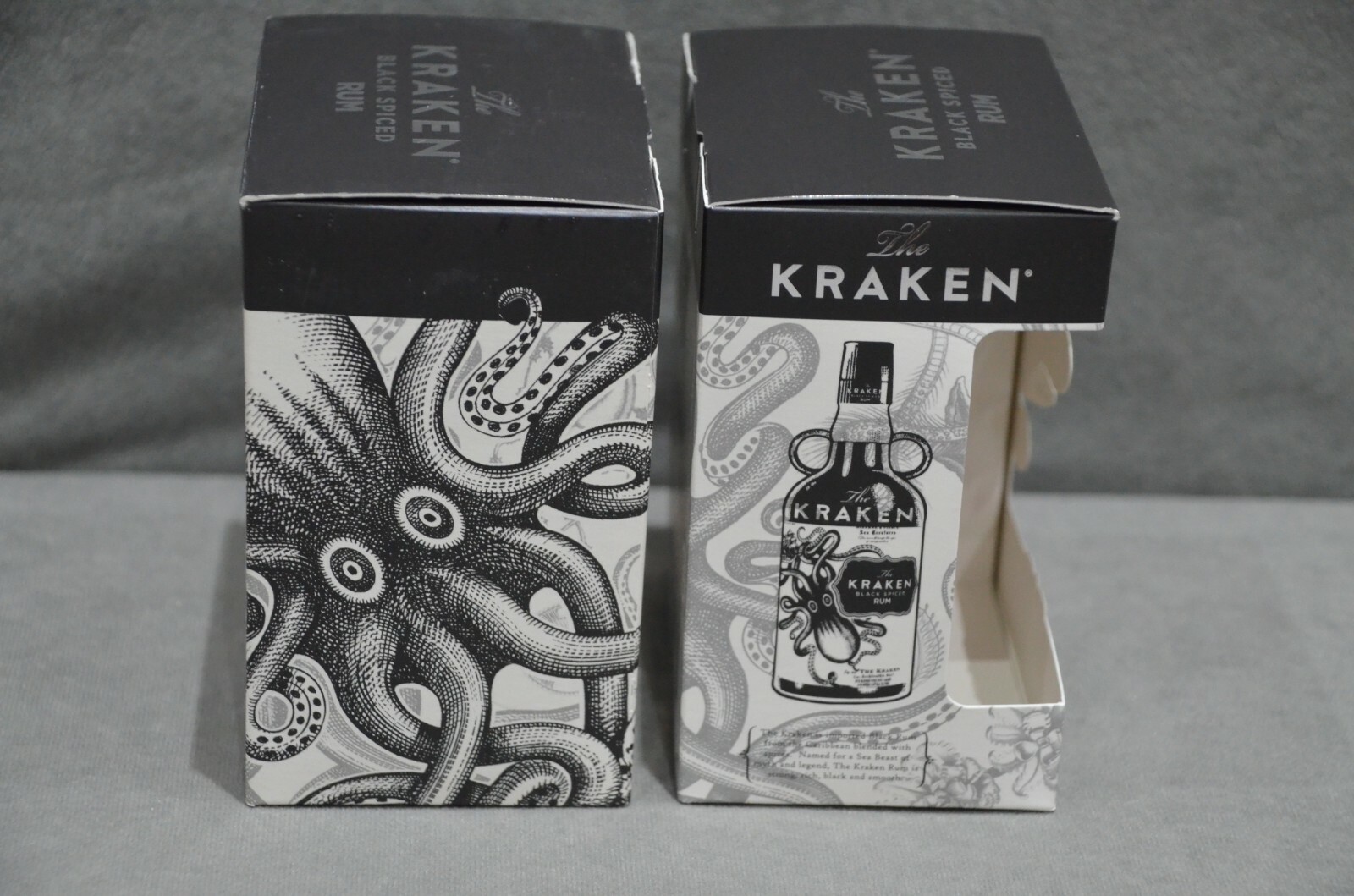 2x The Kraken Black Spiced Rum Heavy Glass Tankard Mason Jar Christmas ...