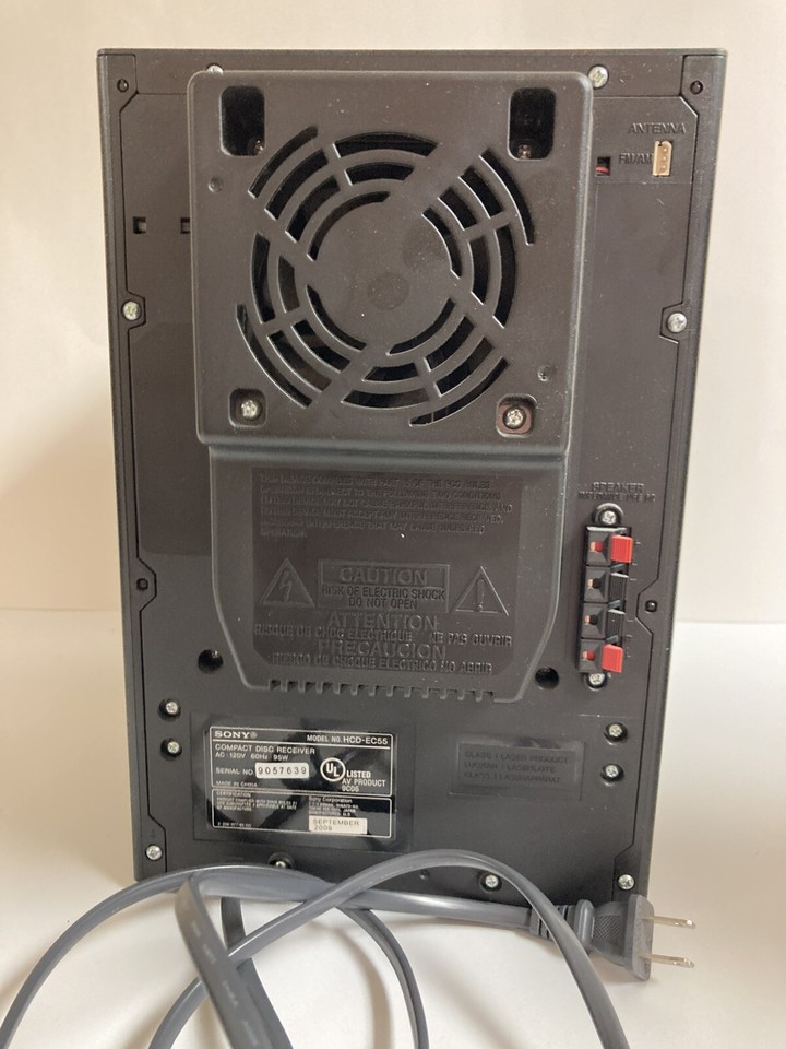 Sony MHC-EC55 HiFi Component System Stereo 3-Disc CD Changer AM/FM W ...