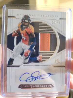 2021 National Treasures Material Signatures Courtland Sutton Auto /99 ...