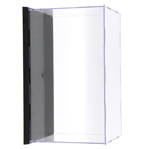 30cm Perspex Acrylic Display Case H Box Plastic Base Dustproof Figure ...