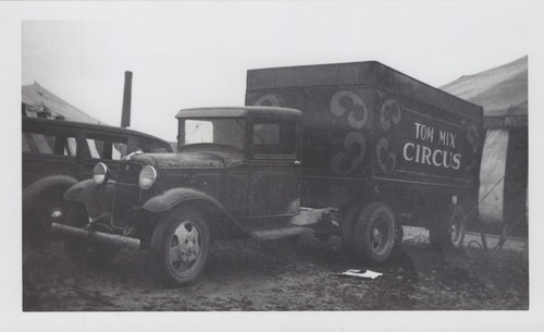Tom Mix Circus Ford Model AA Truck Muddy Lot USA 1936 - c1960s Photo ...