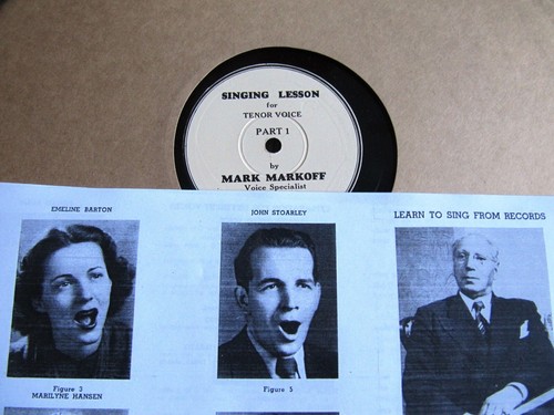 1939 Mark Markoff HOLLYWOOD VOICE TEACHER Lesson TENOR Learn to Sing 78 ...