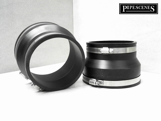 4" Rubber Coupling 110mm PVC Soil Drain Pipe Couplers -Repair Fitting ...