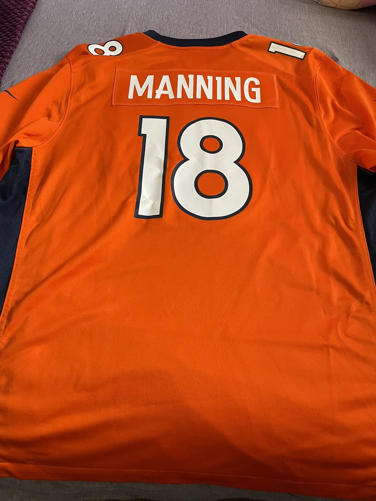 Authentic Nike Peyton Manning #18 Denver Broncos On Field NFL Jersey XL ...