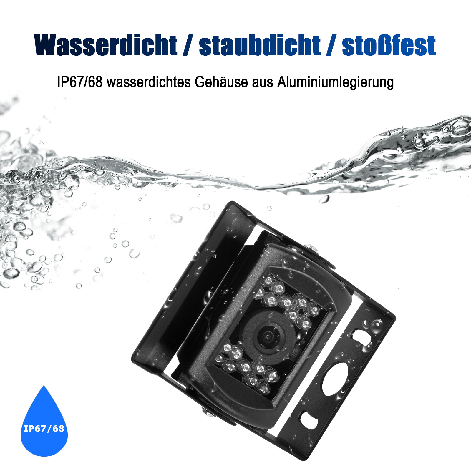 MOPECT 7 Zoll HD Monitor LKW Trailer 10M Mit IR Rückseiten Kamera ...