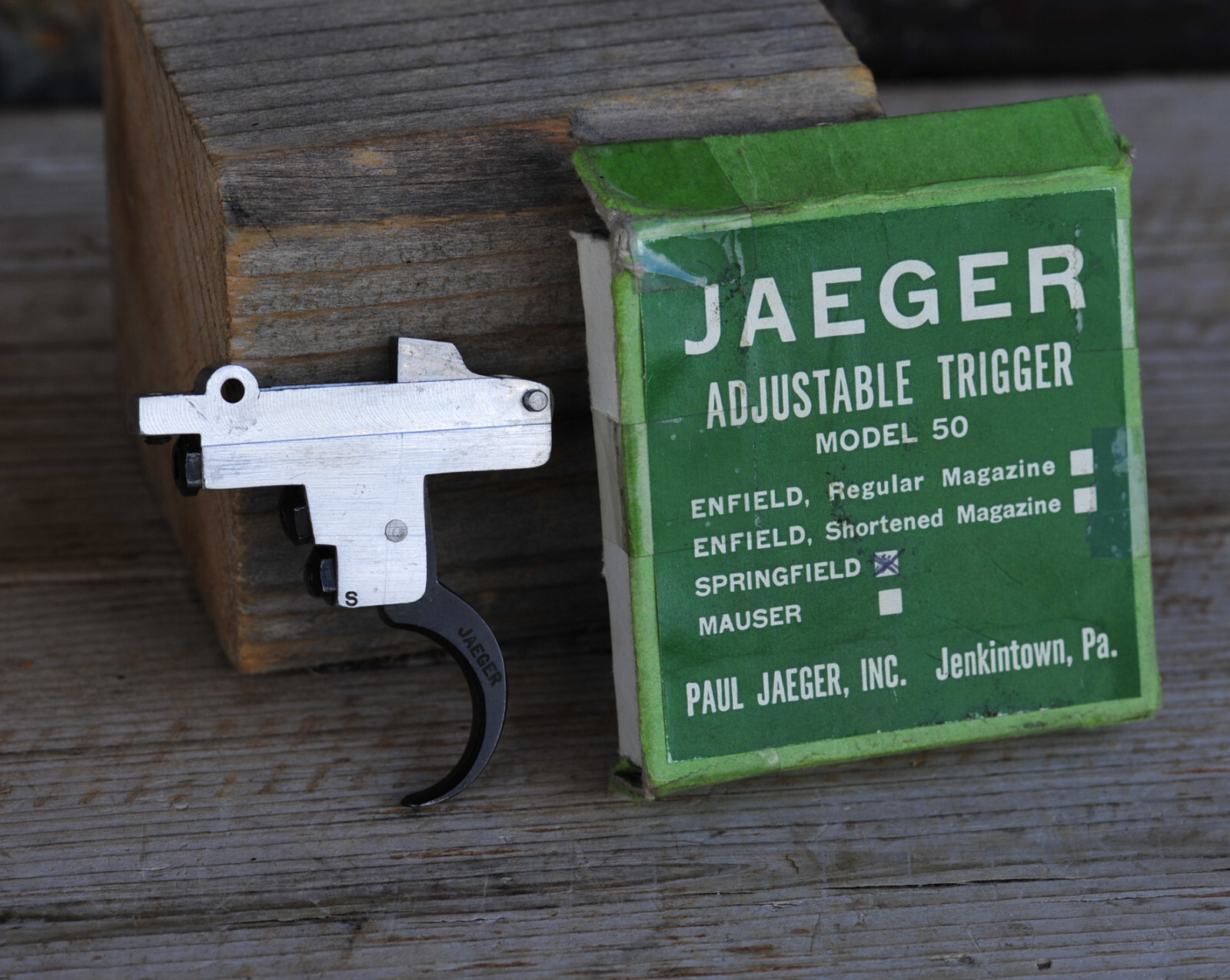 Vintage Jaeger Trigger For Enfield Springfield Mauser Unknown | eBay