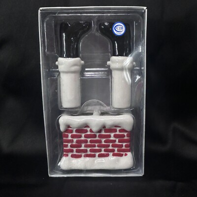 Vtg 2004 Dept 56 DOWN THE CHIMNEY Santa Boots Christmas Salt & Pepper ...