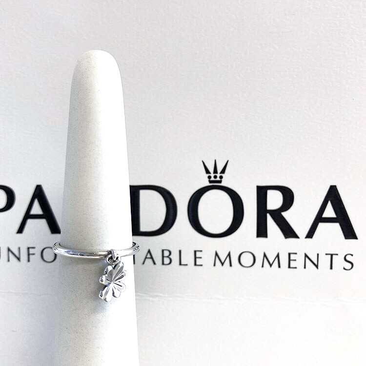 NEW Authentic PANDORA Sterling Silver 925 Ale Dangling Clover Flower ...