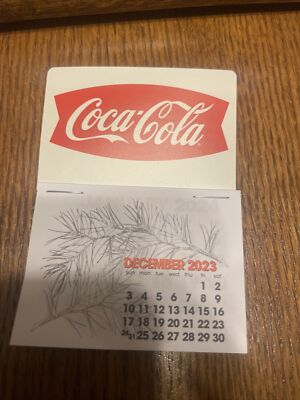 NEW 2024 Red fishtail Coke dash calendar | eBay