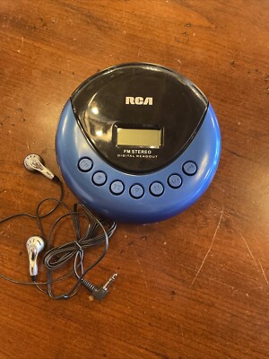 RCA CD Walkman RP3013 Portable CD Player FM Stereo Radio Red READ ...