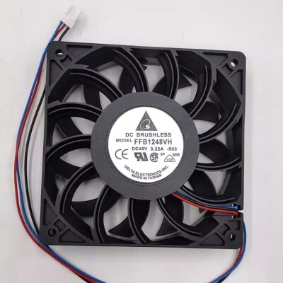 DELTA FFB1248VH-ROO 12025 DC48V 0.22A 12CM 3-Pin Server Cooling Fan | eBay