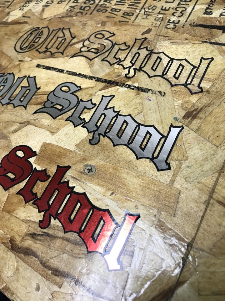 Old School Vintage Vinyl 8.5" Decal Retro Classic Car Window Sticker ...