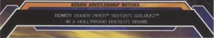 2015 Topps WWE Road to Wrestlemania - Bizarre Wrestlemania Matches ...