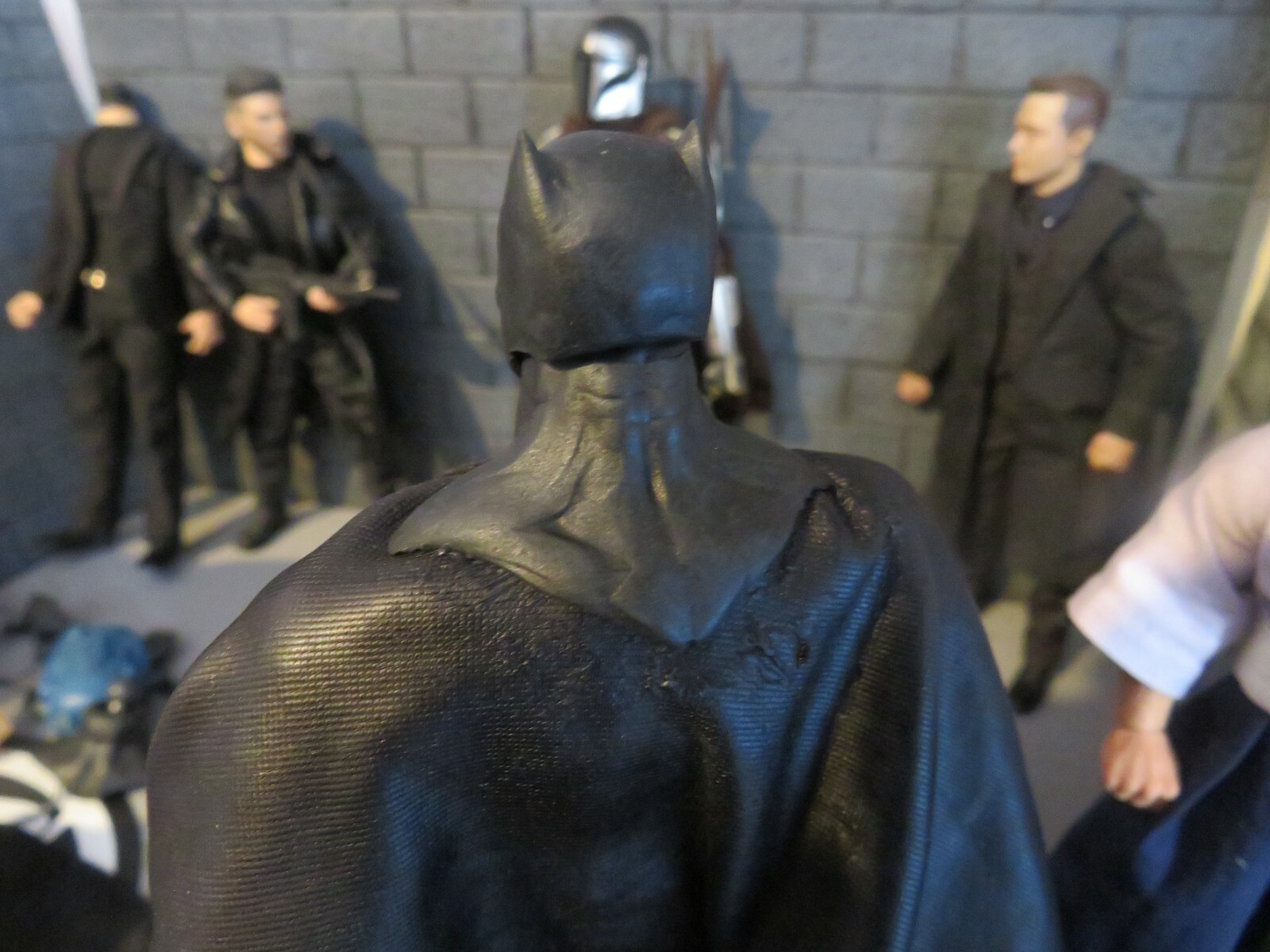 Custom painted head for DC Multiverse BVS Batman MEZCO 1/12 and ...