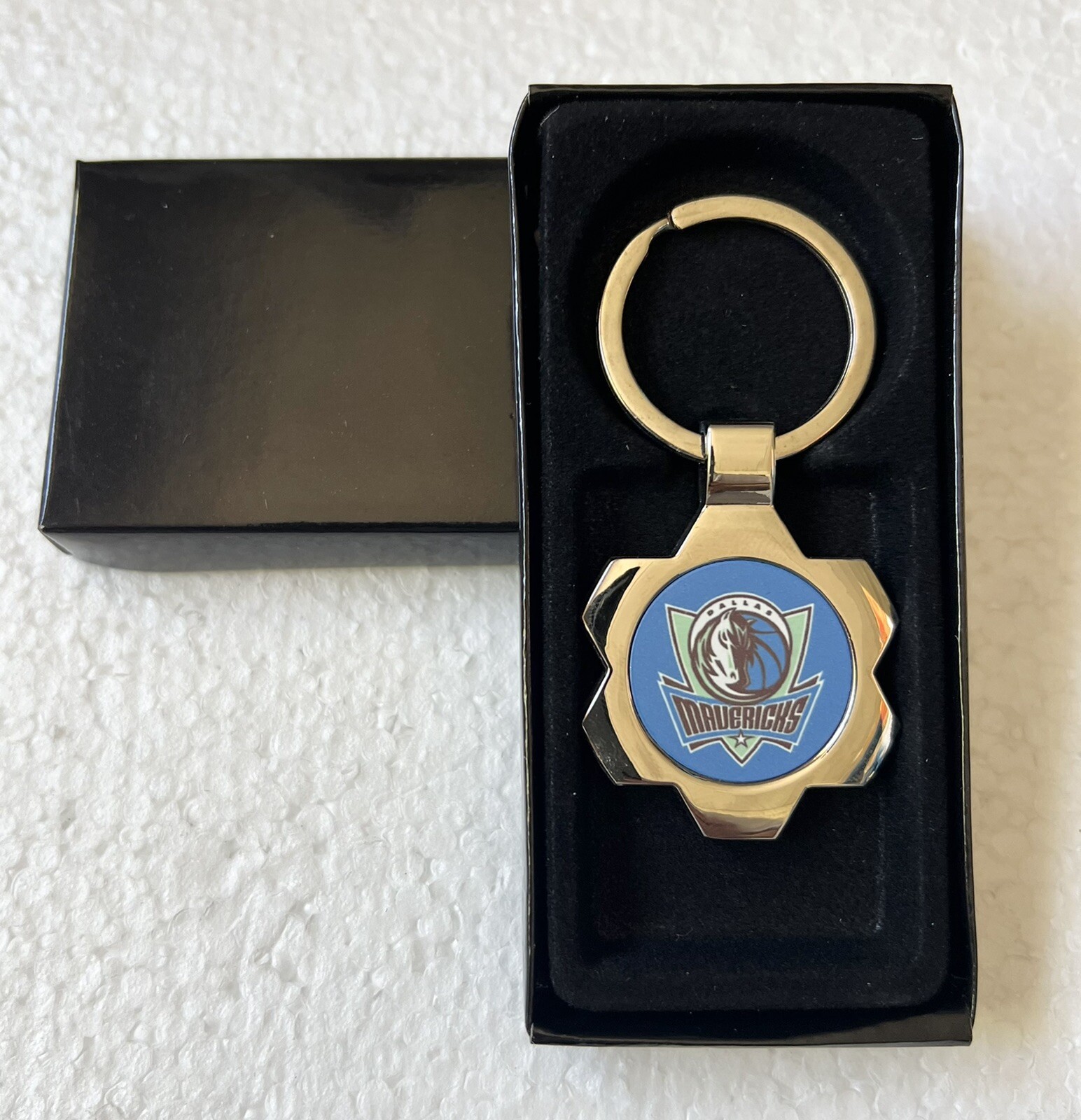 DALLAS MAVERICKS KeyChain / Team Logo Keyring With Other Side Silver | eBay