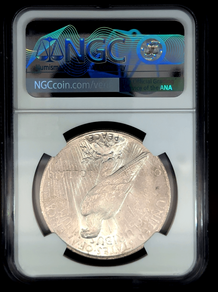 1922-S Peace Silver Dollar NGC graded MS 63 #774 | eBay