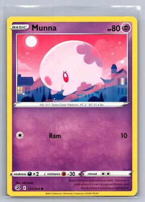 Pokemon Card SWSH08: Fusion Strike #121/264 Munna | eBay