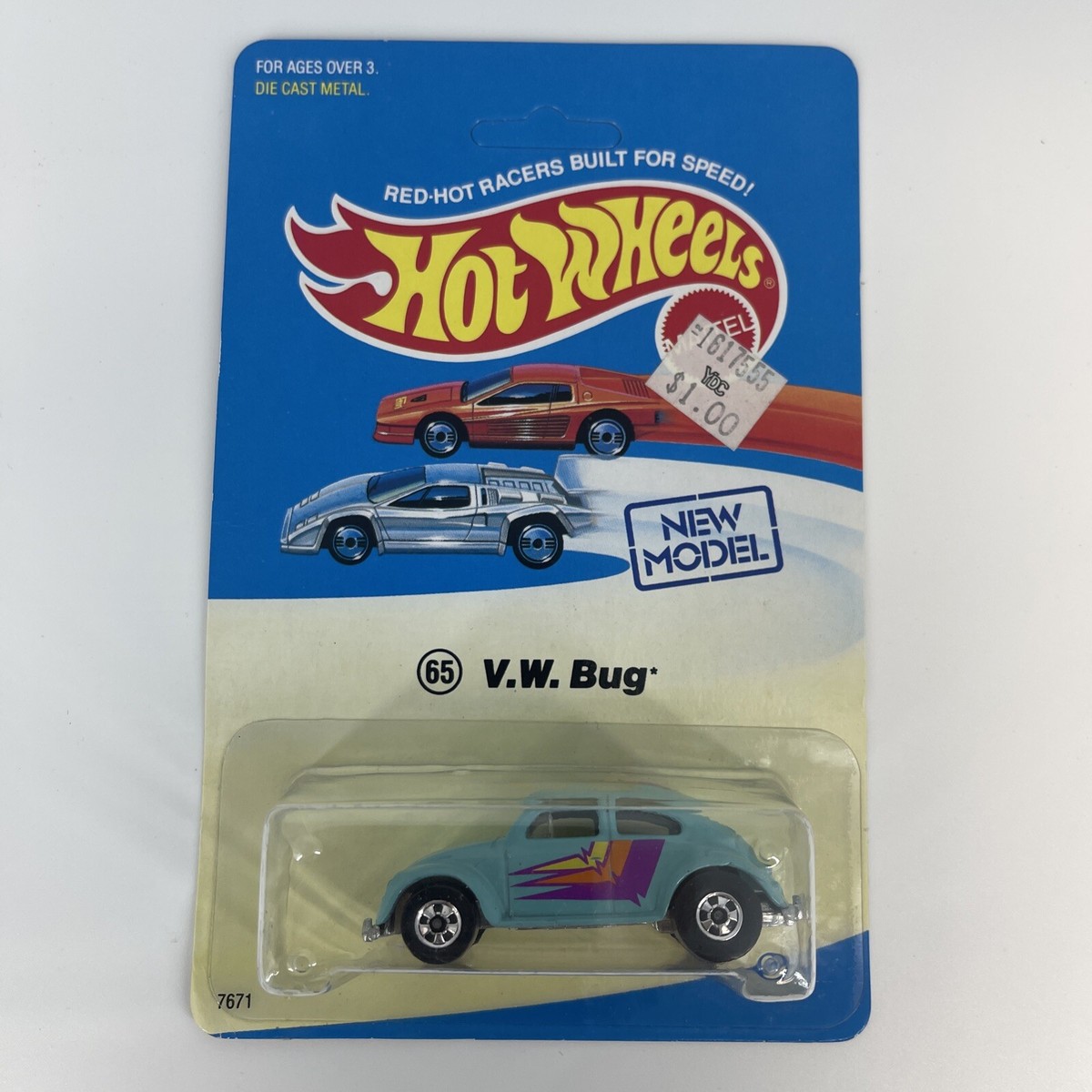 Volkswagen Bug Card VW Beetle Bug Greeting Card Surf Culture Art