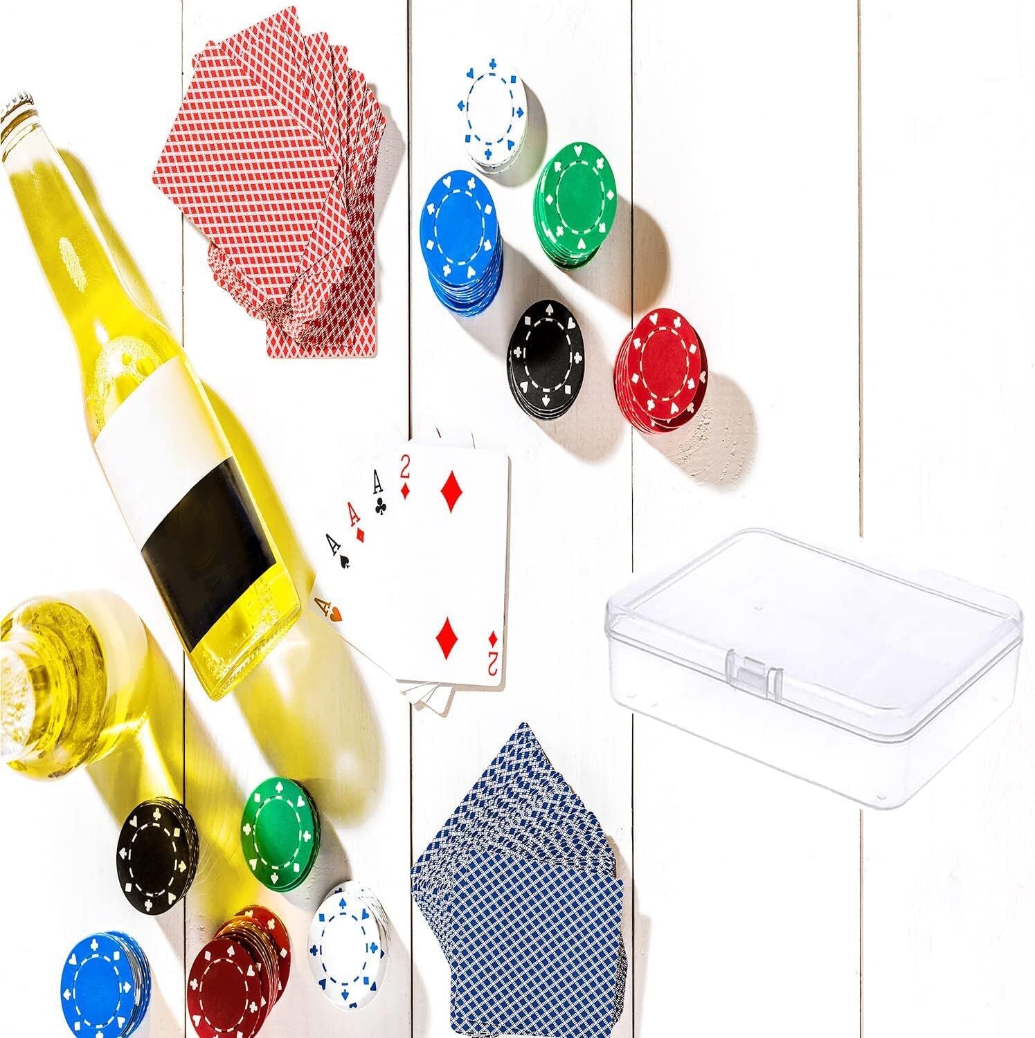 MFDSJ 6 Pcs Mini Plastic Storage Containers Box with Lid, 4.5x3.4 Clear ...