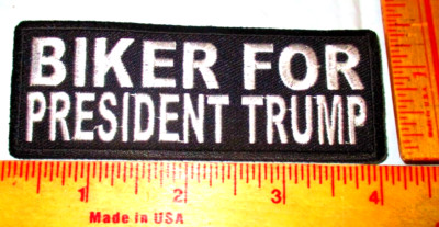 Trump 2024 patch presidential candidate political collectible biker ...