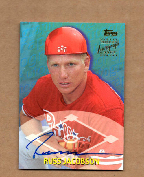 2000 Topps Traded Autographs #TTA11 Russ Jacobson auto Philadelphia ...