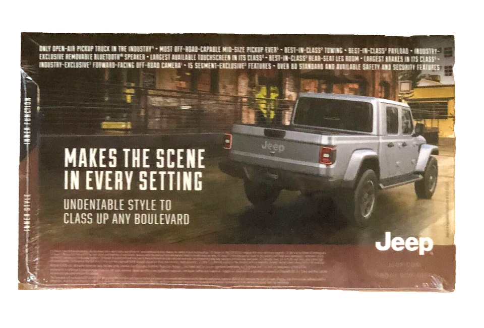 2020 Jeep Gladiator Sales Brochure New in Factory Packaging Color ...