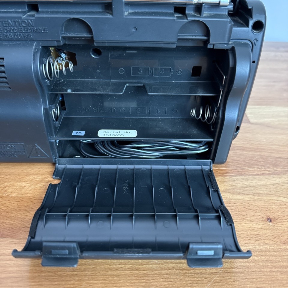 SONY Radio Cassette Recorder CFM-10 AM FM Portable AC DC Boombox Tested ...