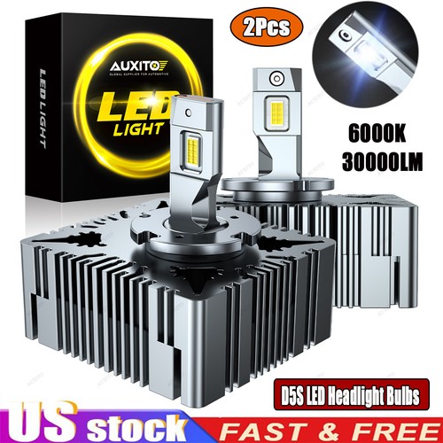 2Pcs 30000LM D5S D5C LED Headlight Bulbs Xenon HID Replacement Super ...