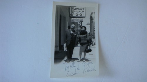 RARE SIGNED PHOTO ACTRESS MOLLY PICON WITH HUSBAND JACOB KALICH IN TOWN ...