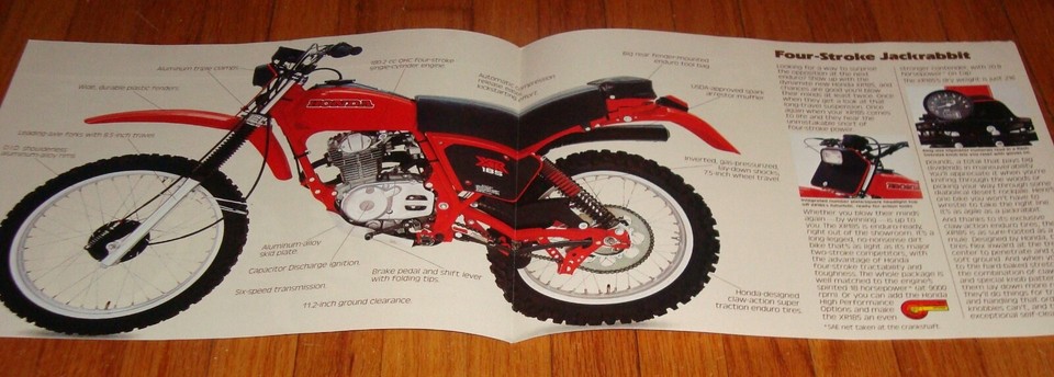 Original 1979 Honda Motorcycle XR185 Sales Brochure | eBay