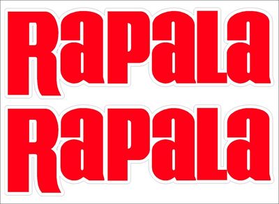 Rapala Fishing / PAIR / 6" Vinyl Boat Gear Tackle Lures Graphic Decal ...
