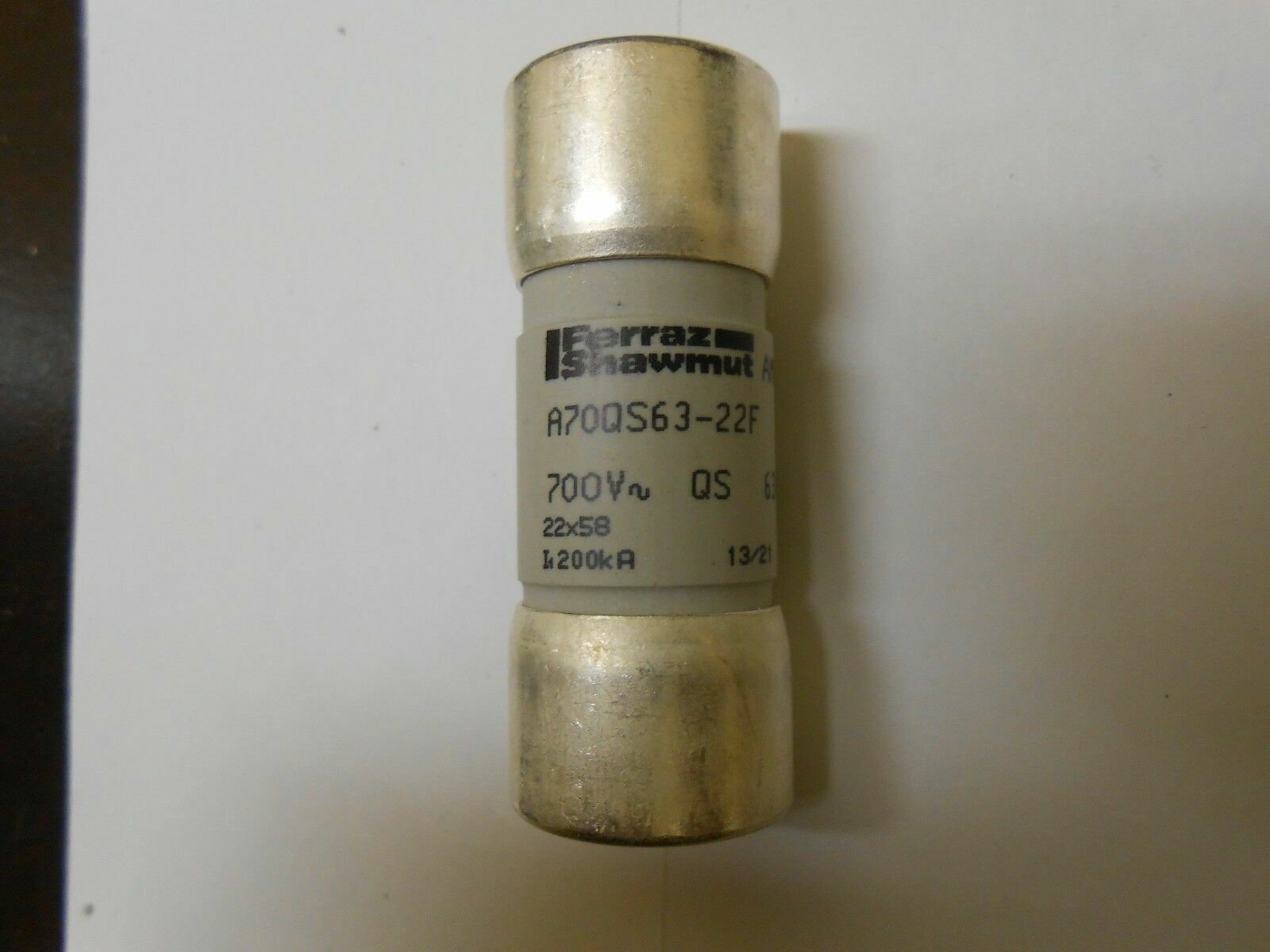 A70QS63-22FI C230071 63AMP 700VAC FERRAZ 22X58MM FUSE WITH STRIKER | eBay
