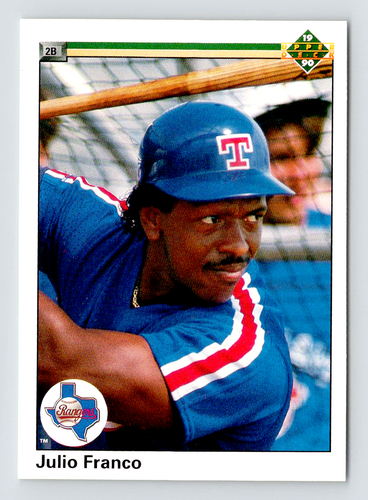 1990 Upper Deck Card, #103 Julio Franco, Texas Rangers | eBay
