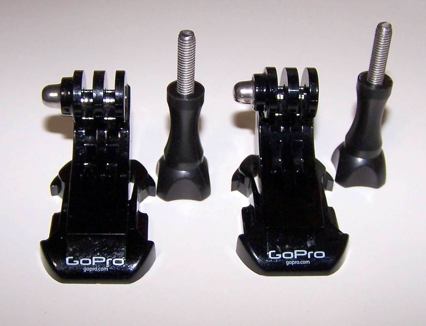 2x GENUINE GoPro Vertical Surface J-Hook Buckle mounts for all GoPro ...