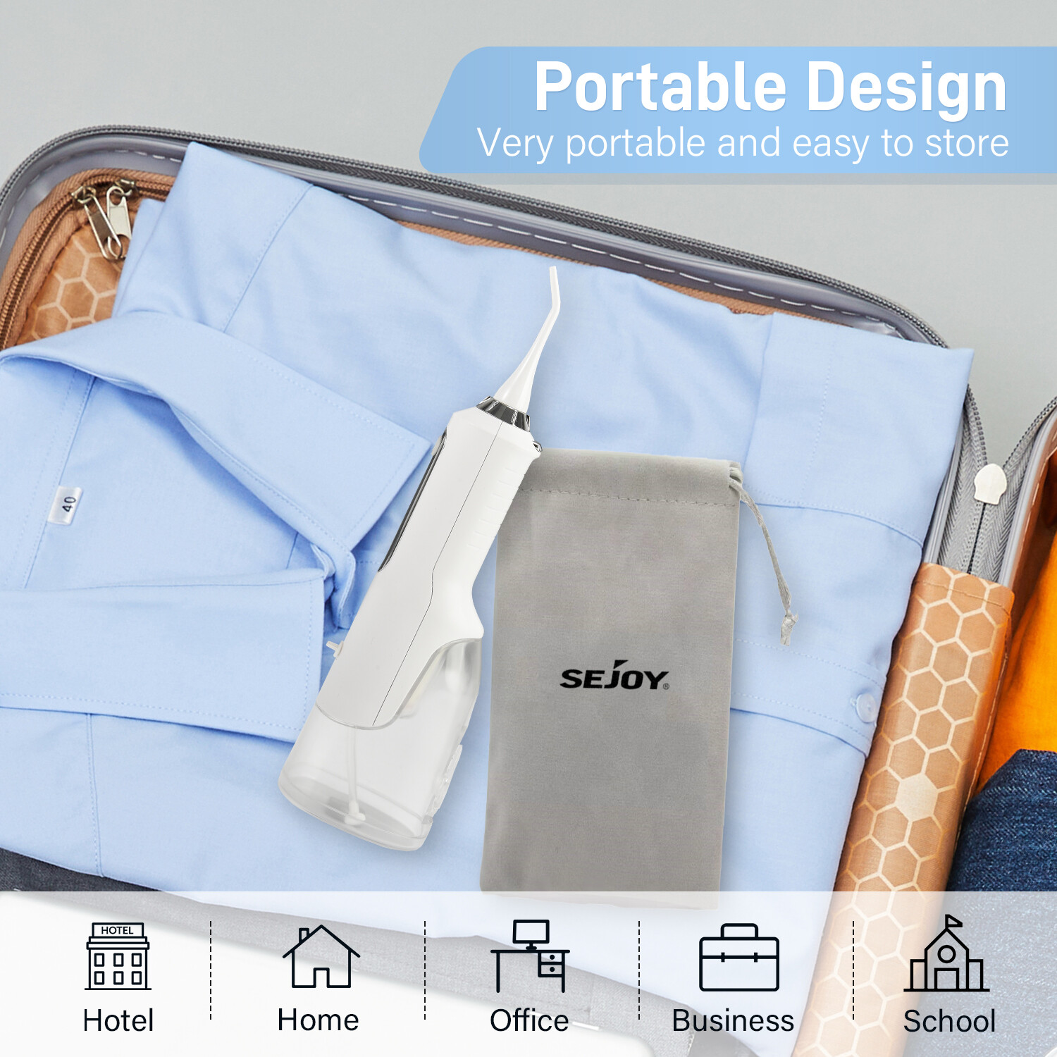 SEJOY Cordless Water Flossers Teeth Oral Irrigator Dental Floss 5Jet ...