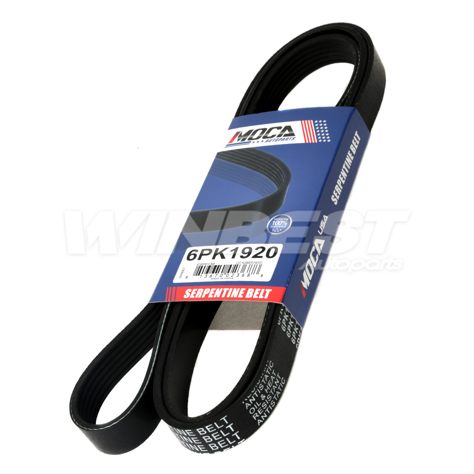 EPDM Serpentine Belt 6PK1920 for 94-02 Chevrolet Ford Isuzu Lincoln ...