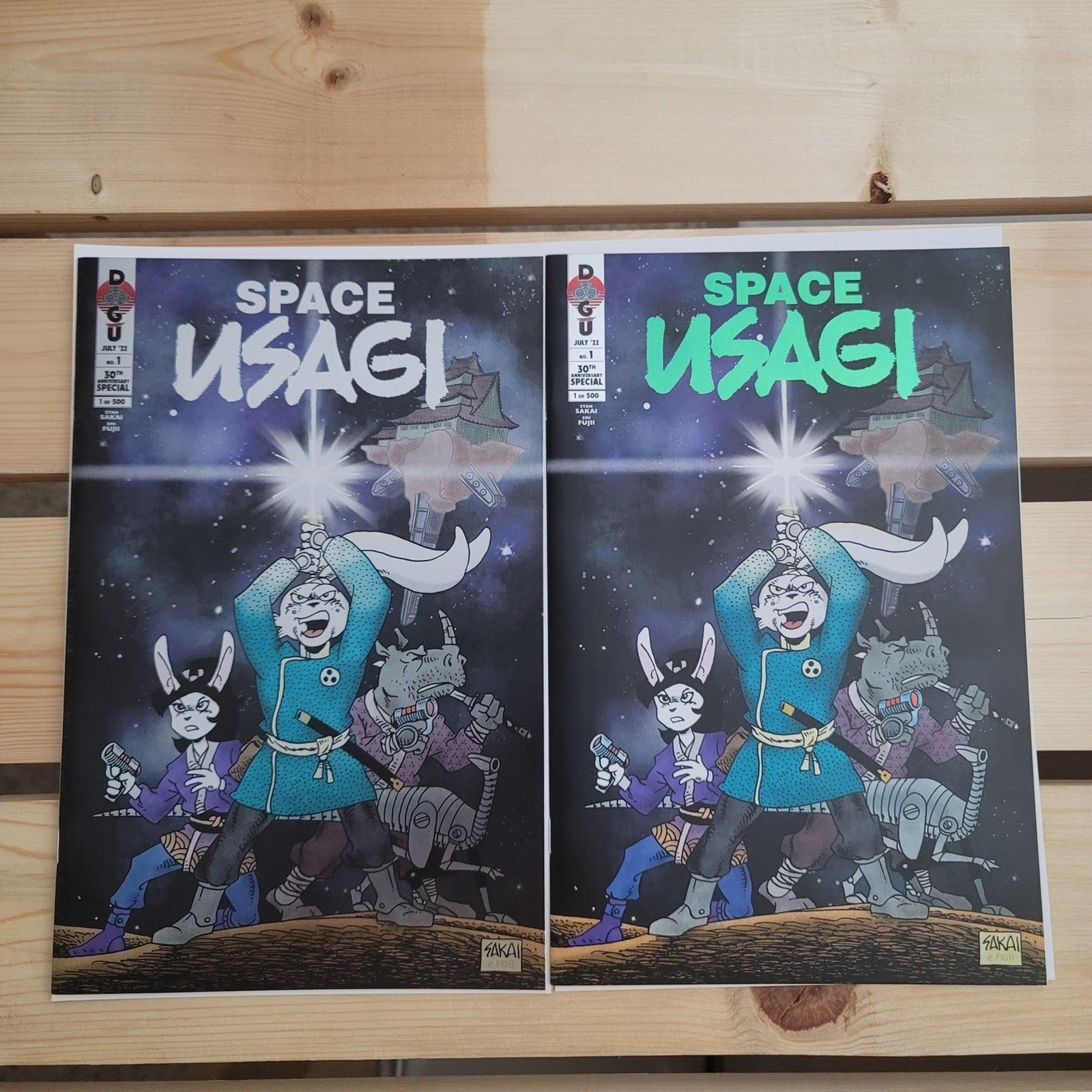 Space Usagi #1 Exclusive SDCC Silver +Green Foil Variants | eBay