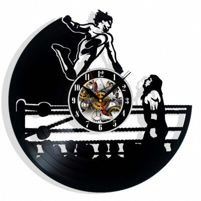 Wrestling Vinyl Wall Clock Gift Birthday Holiday Home Room Decor Design ...