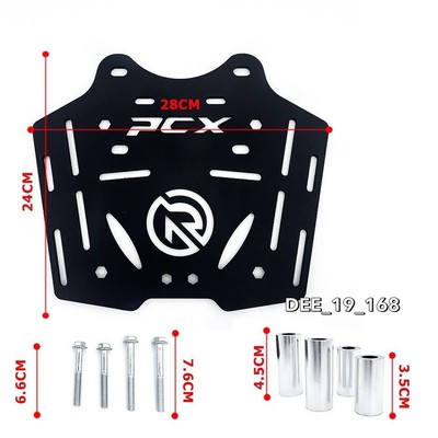 Honda PCX 160 Rear Luggage Rack Carry steel Black Motorcycle Parts ...