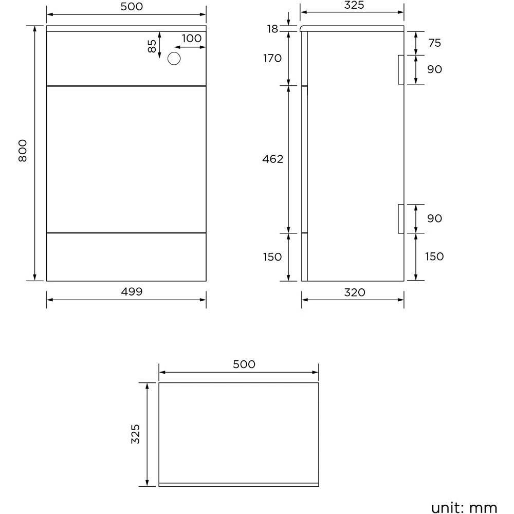 Toilet Cistern Concealed WC Unit Cabinet | Grelly UK