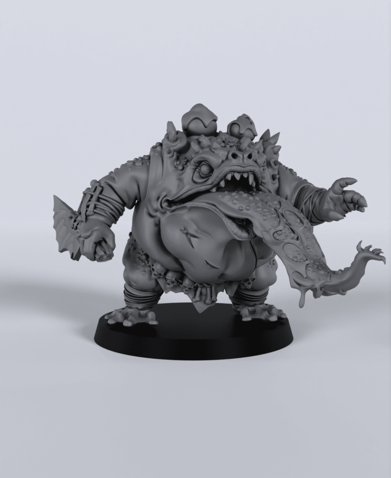 Toad Demon Titan Forge Miniature Dungeons and Dragons DnD Frog Monster ...