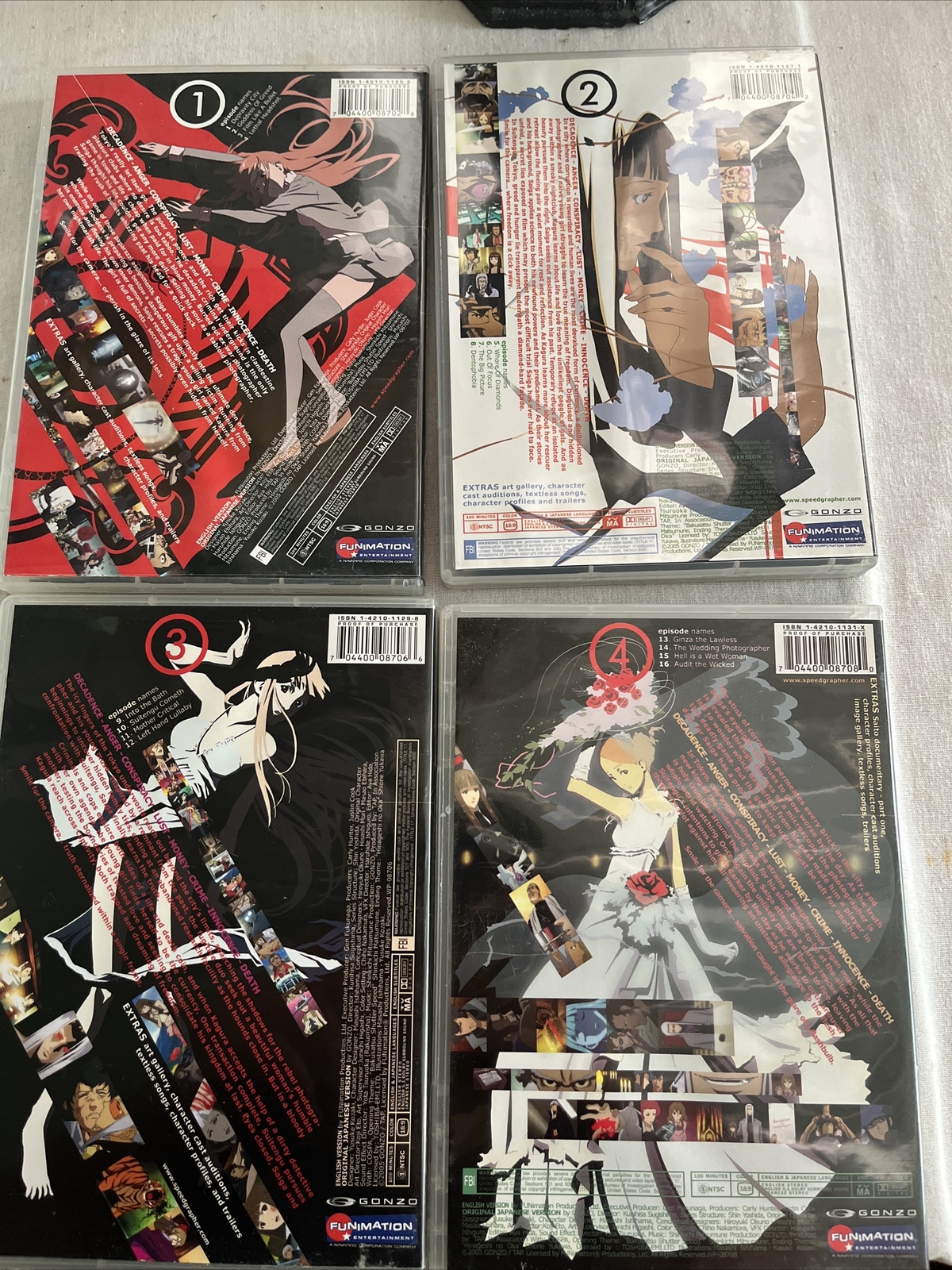 Speed Grapher - Vol. 1 -2-3-4(DVD, 2006) 704400087028| eBay