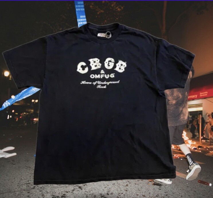 Rare 1980s punk CBGB & OMFUG official club tee Mexica… - Gem