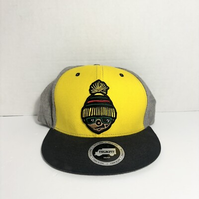 Trukfit Authentic Collection Snapback Yellow Black and Grey Cap Hat / Lil Wayne | eBay